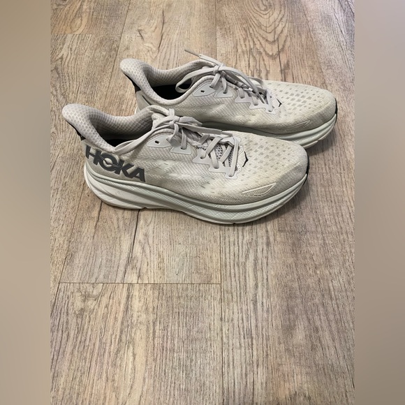 Hoka | Shoes | Hoka Mens Sneakers In Cream And Black | Poshmark
